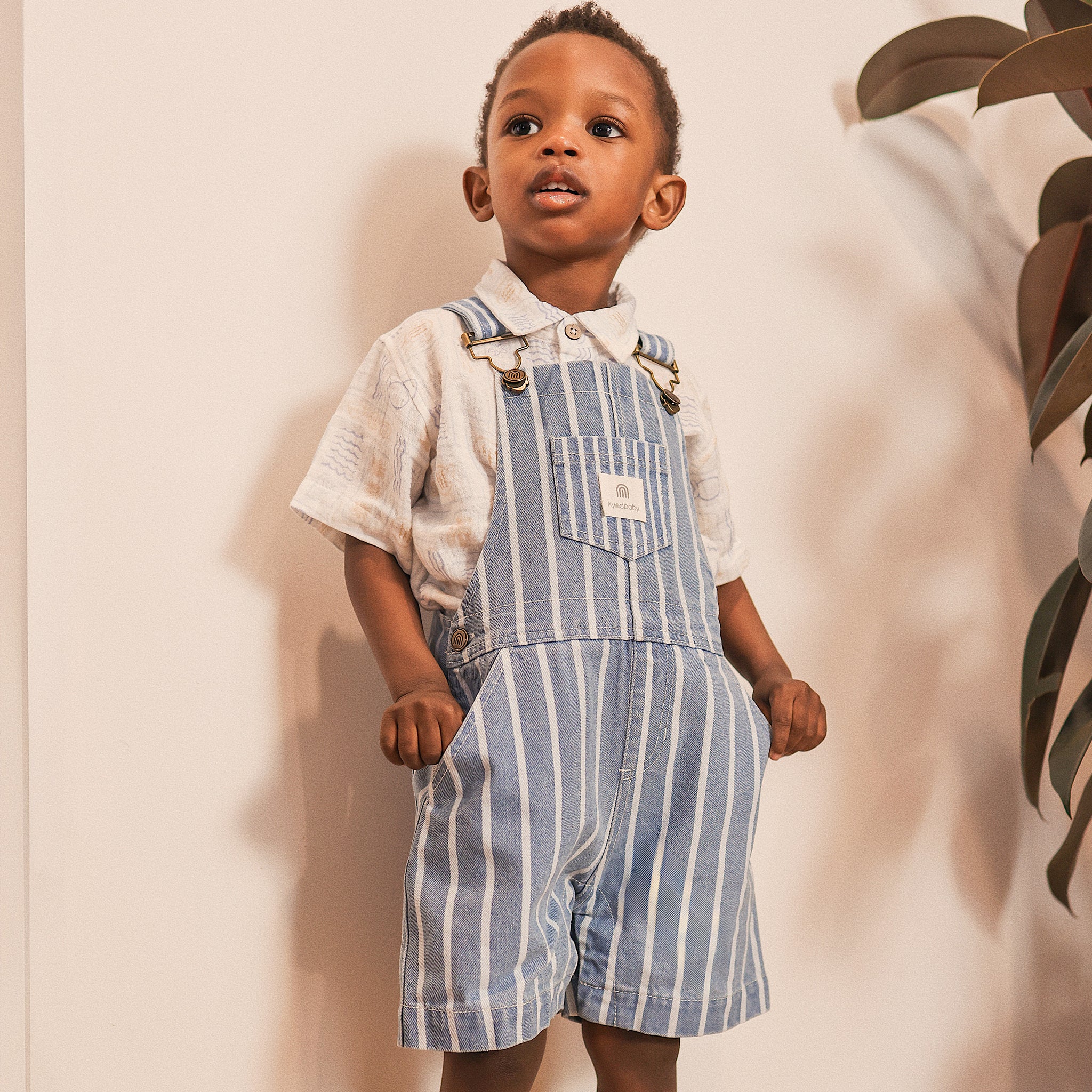 Kynd Baby Striped Woven Overall | Soft Cotton Baby Clothes – KYND Baby