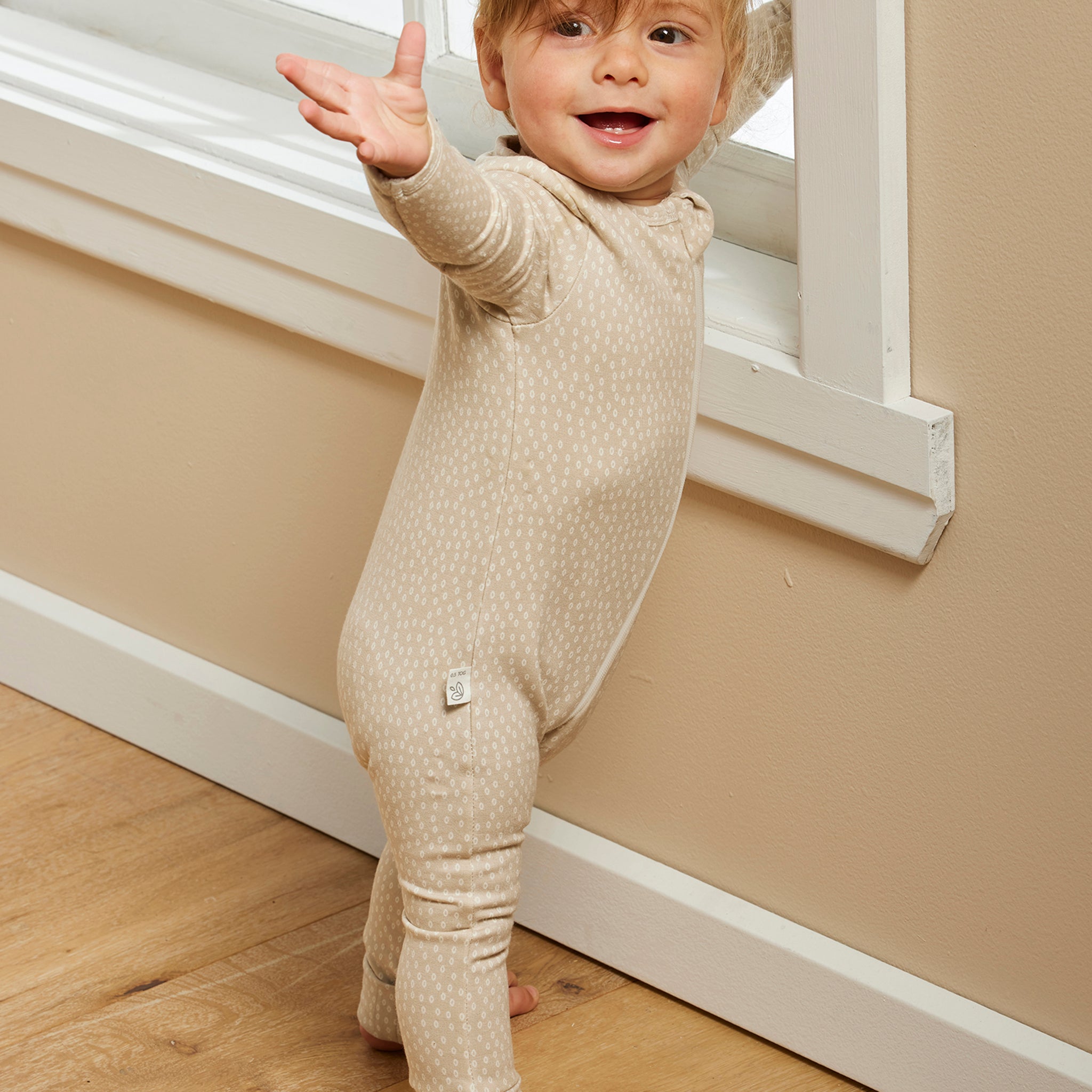 Light Zippee Baby Romper in Oat Pod. Natural, Breathable Rompers For ...
